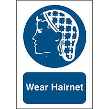 Safety Sign - Wear Hairnet - Brady Part: 199310 | Brady | BradyID.com