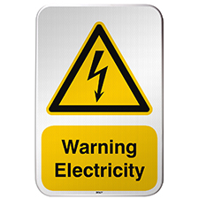 Brady Part: 306065 | ISO Safety Sign - Warning, Electricity | Brady.co.uk