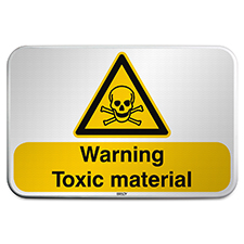 Brady Part: 306105 | ISO Safety Sign - Warning, Toxic material | Brady ...