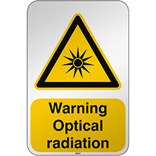 Brady Part: 304537 | ISO Safety Sign - Warning, Optical radiation | www ...