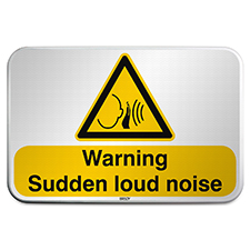 Brady Part: 306303 | ISO Safety Sign - Warning, Sudden loud noise | www ...