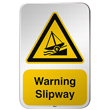 Brady Part: 306353 | ISO Safety Sign - Warning, Slipway | Brady.co.uk
