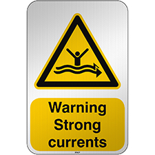 Brady Part: 304809 | ISO Safety Sign - Warning, Strong currents | Brady ...