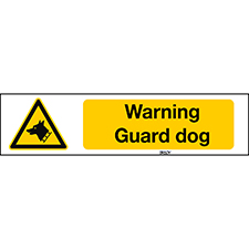 ISO 7010 Sign - Warning; Guard dog | Brady | Brady.eu