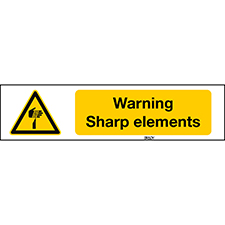 ISO Safety Sign - Warning, Sharp elements - Brady Part: 829641 | Brady ...