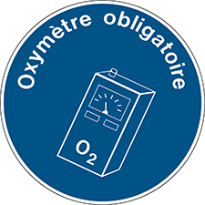 Pictogramme d'obligation - Oxymètre obligatoire - Brady Part: 223841 ...
