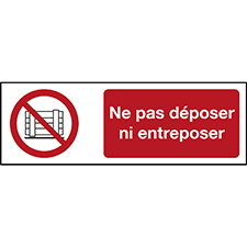 Panneau de sécurité ISO - Ne pas obstruer - Brady Part: 824858 | Brady ...