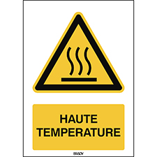 Panneau de sécurité ISO - Danger Surface chaude - Brady Part: 139194 ...