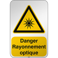 Panneau de sécurité ISO — Danger Rayonnement optique - Brady Part ...