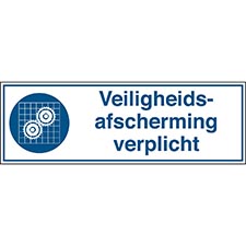 Gebodspictogram - Veiligheidsafscherming verplicht - Veiligheids ...