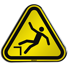 Brady Part: 306028 | ISO Safety Sign - Warning, Drop, fall | www.brady.eu