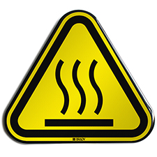 Brady Part: 306109 | ISO Safety Sign - Warning, Hot surface | Brady.co.uk