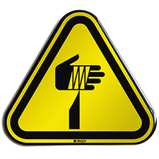 Brady Part: 306154 | ISO Safety Sign - Warning, Sharp elements | Brady ...