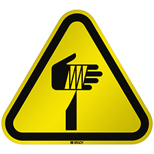 Brady Part: 304491 | ISO Safety Sign - Warning, Sharp elements | www ...