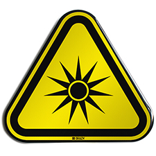 Brady Part: 306199 | ISO Safety Sign - Warning, Optical radiation ...