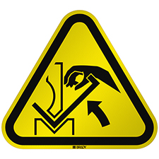 Brady Part: 304572 | ISO Safety Sign - Warning, Hand crushing between ...