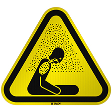 Reflective ISO Safety Sign - Warning: Asphyxiating atmosphere - Picto ...