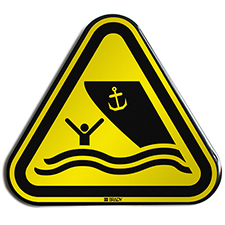Brady Part: 306478 | ISO Safety Sign - Warning, Boating area | Brady.co.uk