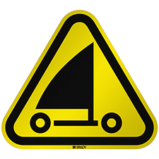 Reflective ISO Safety Sign - Warning: Sand yachting - Picto only ...
