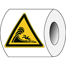 Brady Part: 302424 | ISO Safety Sign - Warning, High surf or large ...