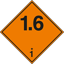 Transport Sign - ADR 1.6 - Explosive | Brady | Brady.eu