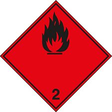 Transport Sign - ADR 2.1a - Flammable Gas | Brady | Brady.eu