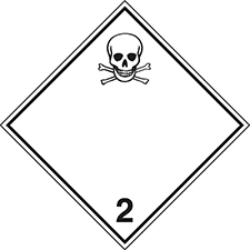 Vervoerspictogram - Giftig gas | Brady | Brady.nl