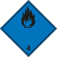 Transport Sign - ADR 4.3 - Flammable When Wet | Brady | Brady.eu