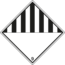 Maritime Transport Sign - IMDG 9A - Dangerous substance - Brady Part ...