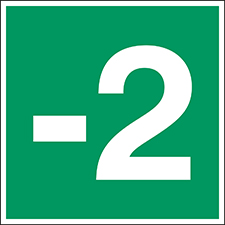 Evacuation signboard – Level -2 - Brady Part: 252446 | Brady | Brady.eu