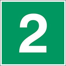 Evacuation signboard – Level 2 - Brady Part: 227634 | Brady | Brady.eu