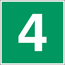 Evacuation signboard – Level 4 - Brady Part: 222821 | Brady | Brady.eu