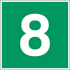 Evacuation signboard – Level 8 - Brady Part: 222829 | Brady | Brady.eu
