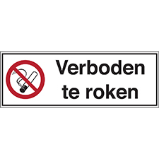 Verbodspictogram - Verboden te roken - Verboden te roken - Brady Part ...