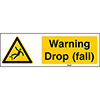 ISO Safety Sign - Warning: Drop (fall) | Brady | Brady.eu