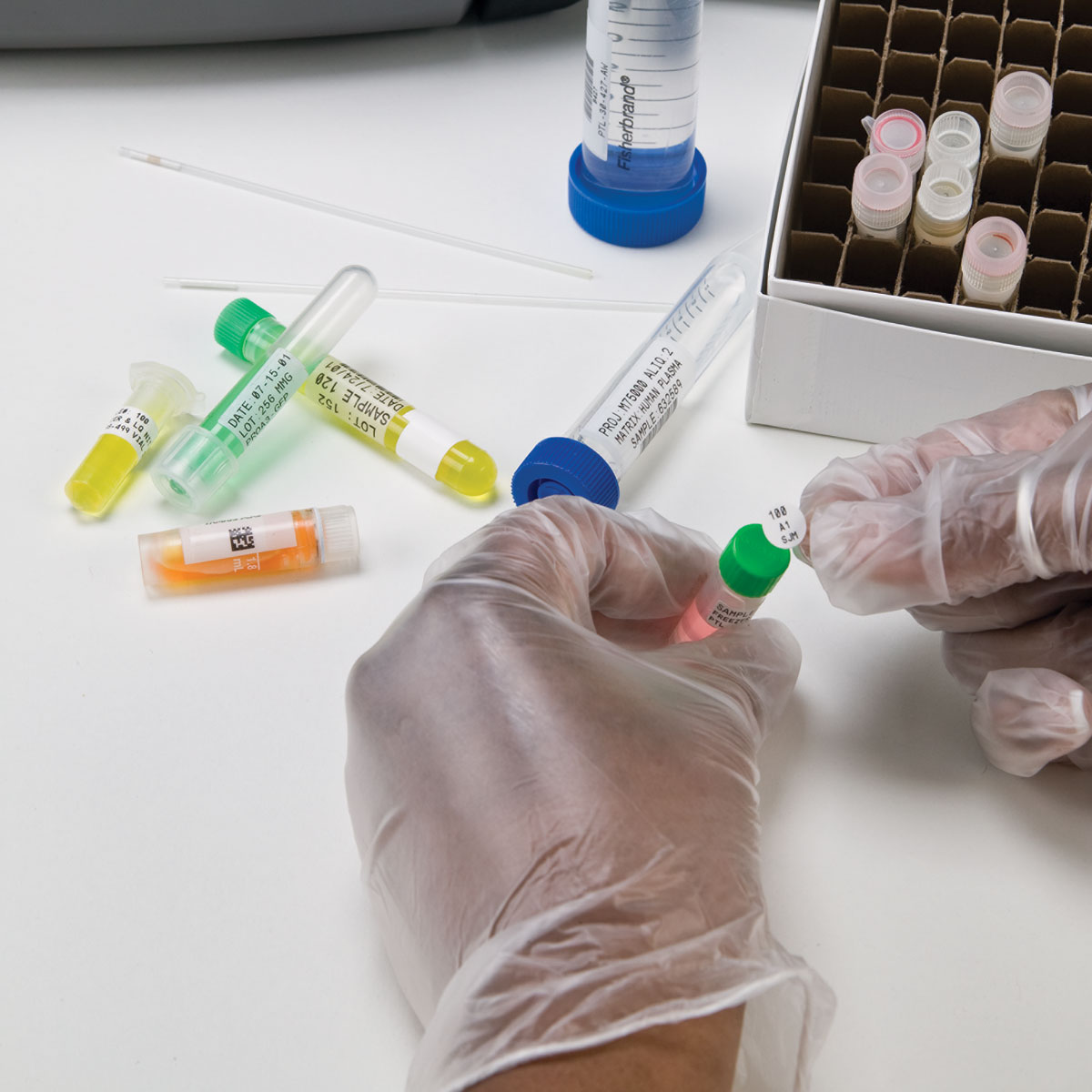 Aggressive Adhesive Multi-Purpose Nylon Labels with Vial Top for BMP61 ...