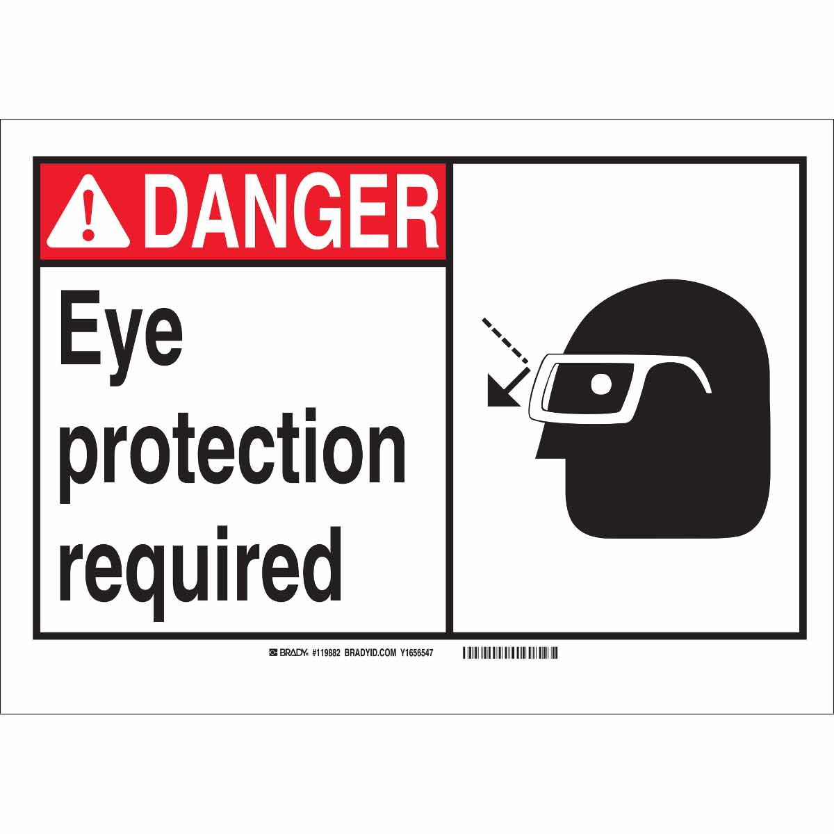 Eye Protection Required Sign