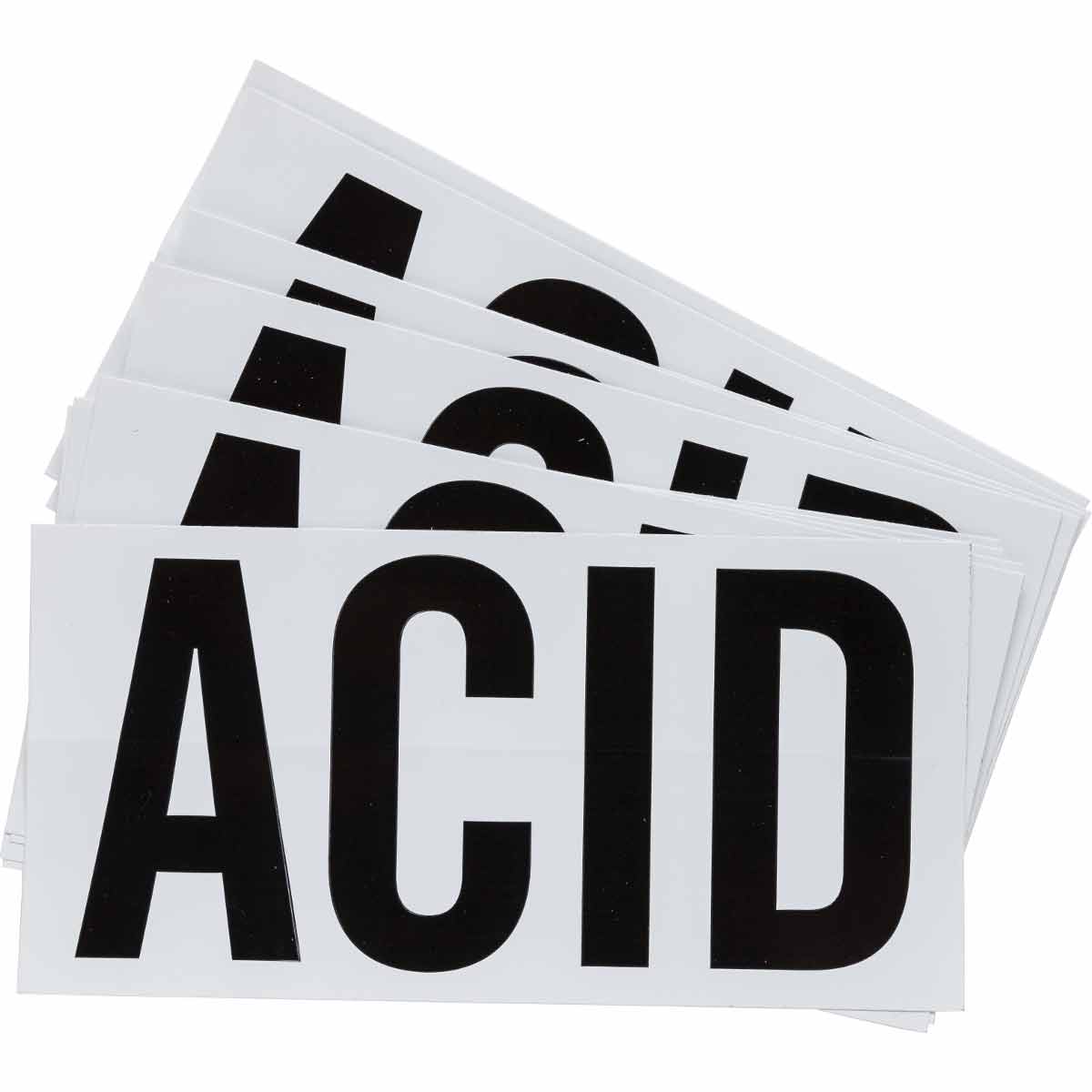 ACID Labels - Brady Part: 121053 | Brady | BradyID.com
