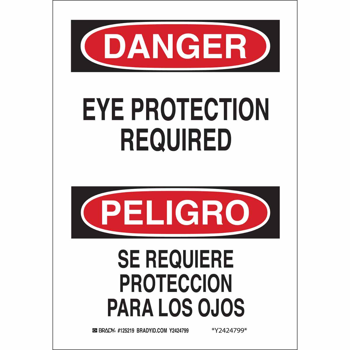 Eye Protection Required Sign