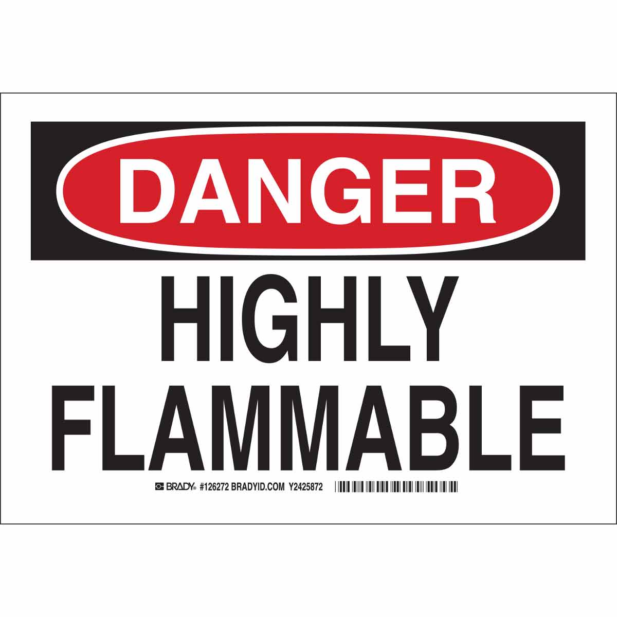 Highly Flammable Sign