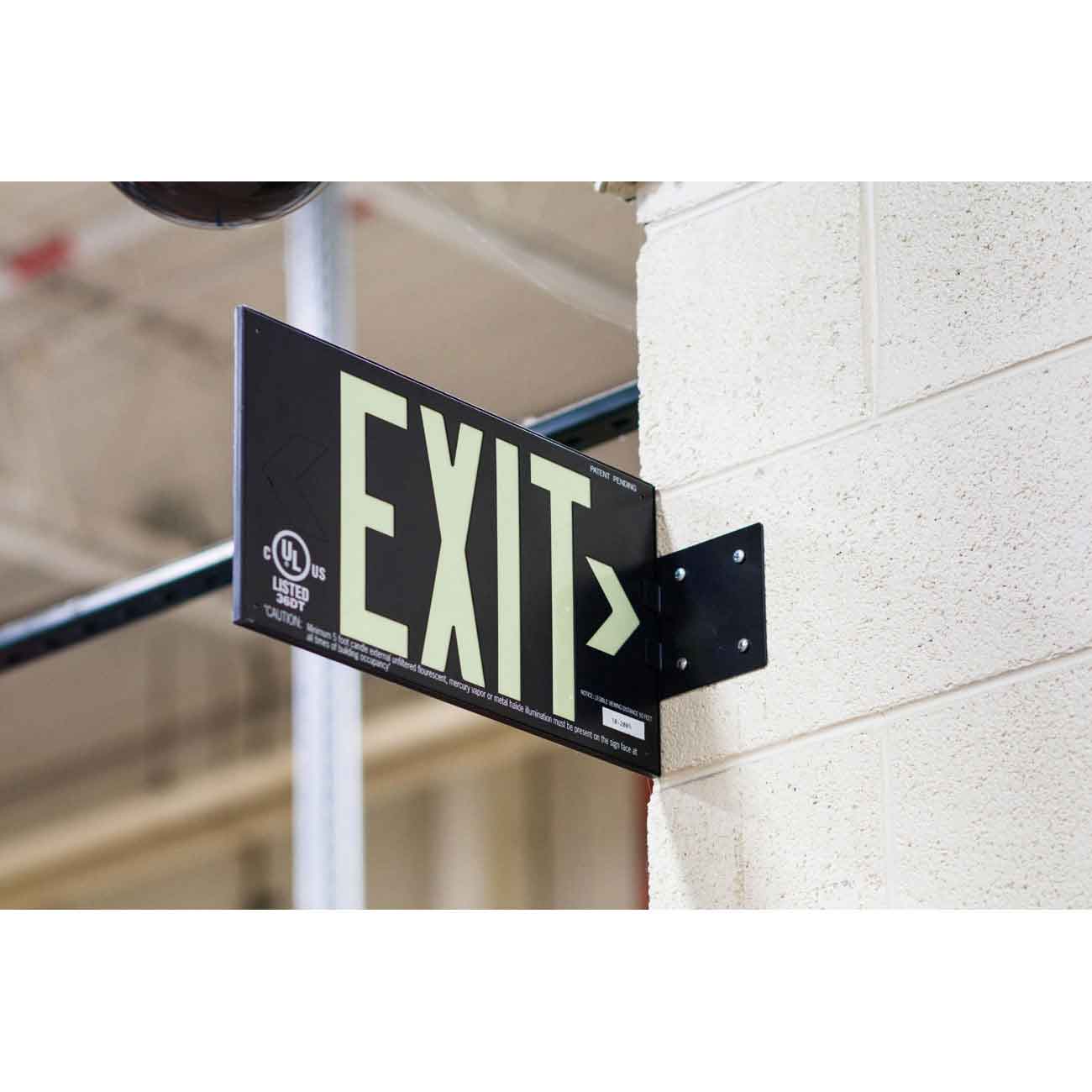 BradyGlo Exit Sign - Double Bracket - Brady Part: 145493 | Brady ...