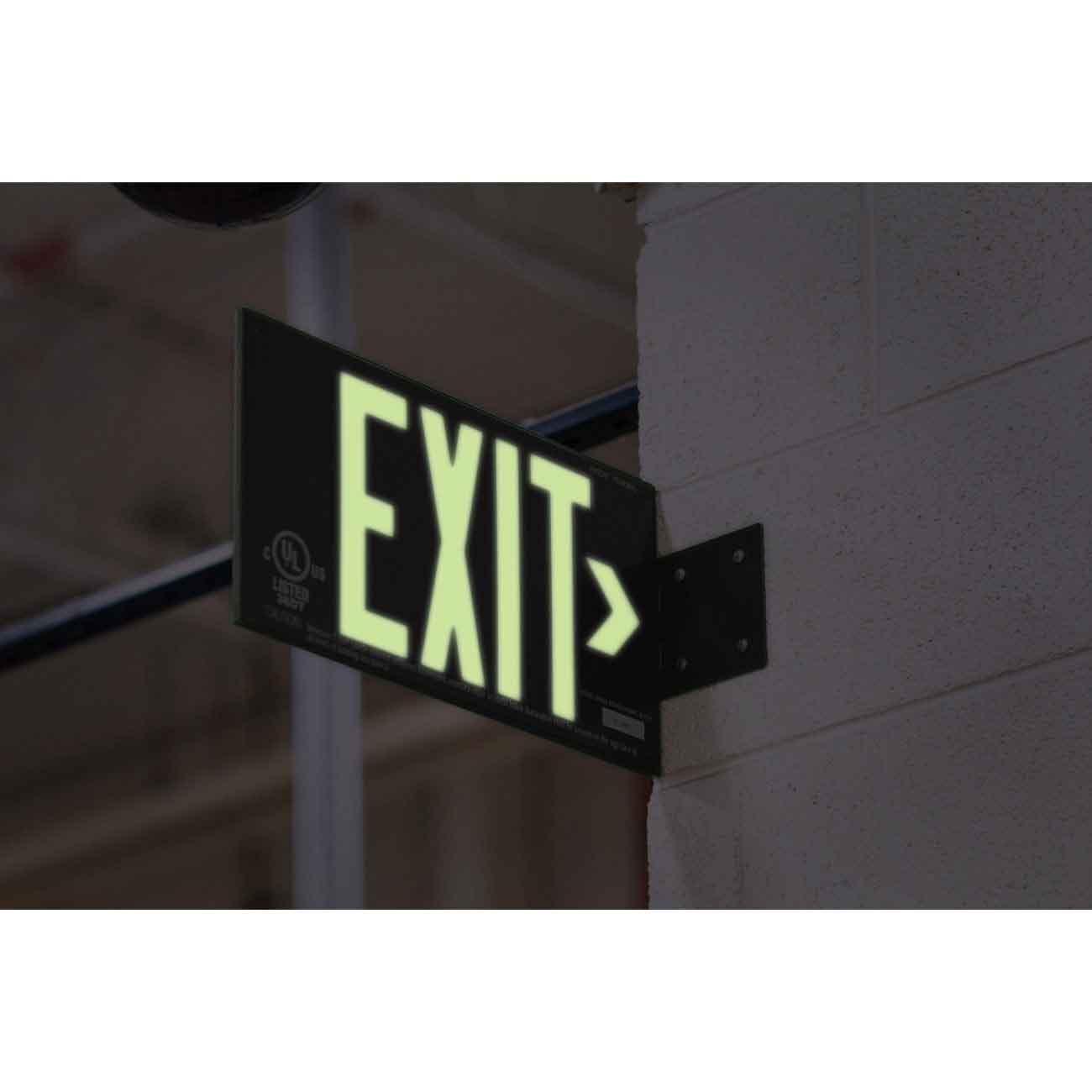 BradyGlo Exit Sign - Double Bracket - Brady Part: 145493 | Brady ...