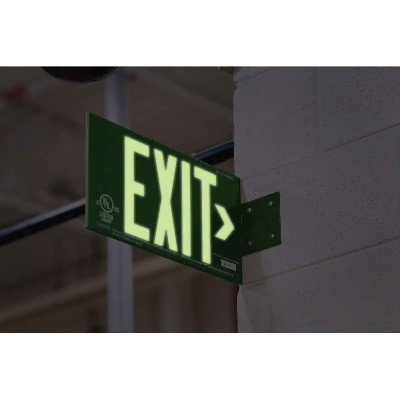 BradyGlo Exit Sign - Double Bracket - Brady Part: 145494 | Brady ...