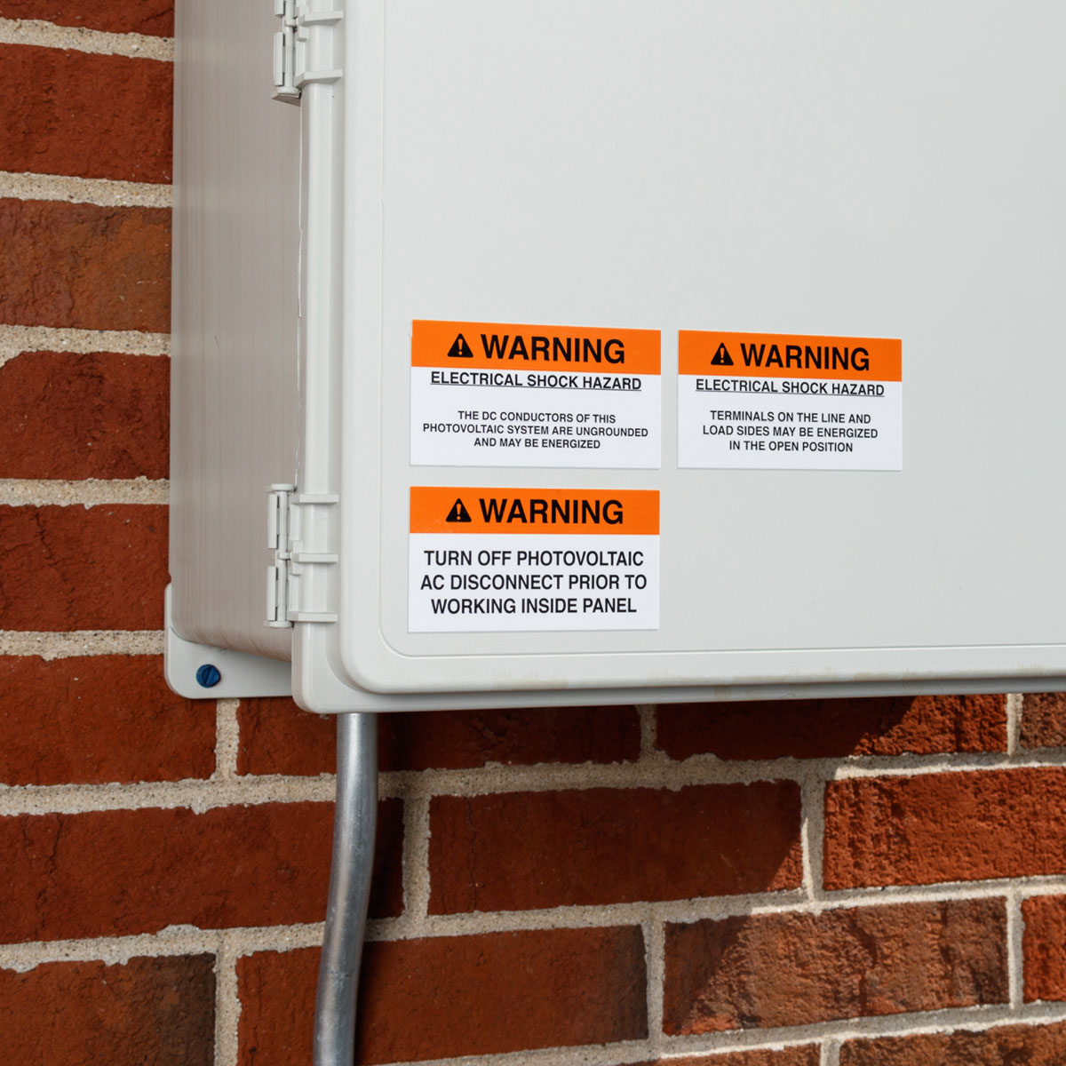 Pre-Printed SOLAR UNDERGROUND Warning Labels - Brady Part: 149886 ...