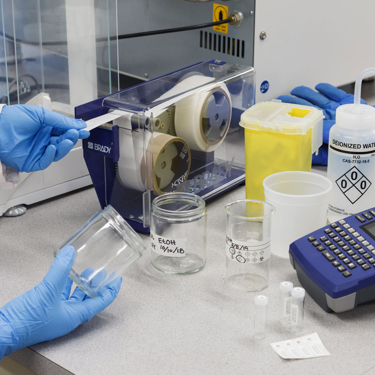 Continuous Material Dispenser with Liner Remover and Water Dissolvable ...