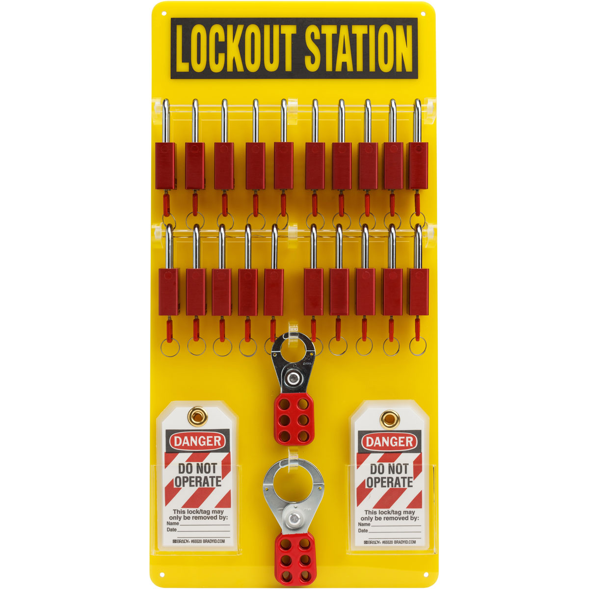 20-Lock Board Kit with 20 Padlocks - Brady Part: 150983 | Brady ...