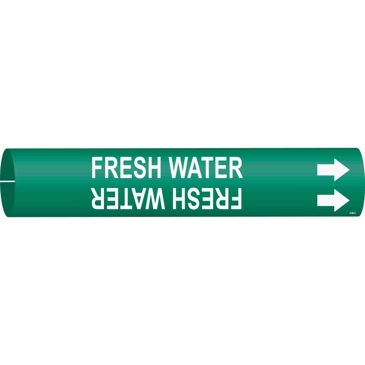 FRESH WATER Snap-On Pipe Marker - Brady Part: 4186-C | Brady | BradyID.com