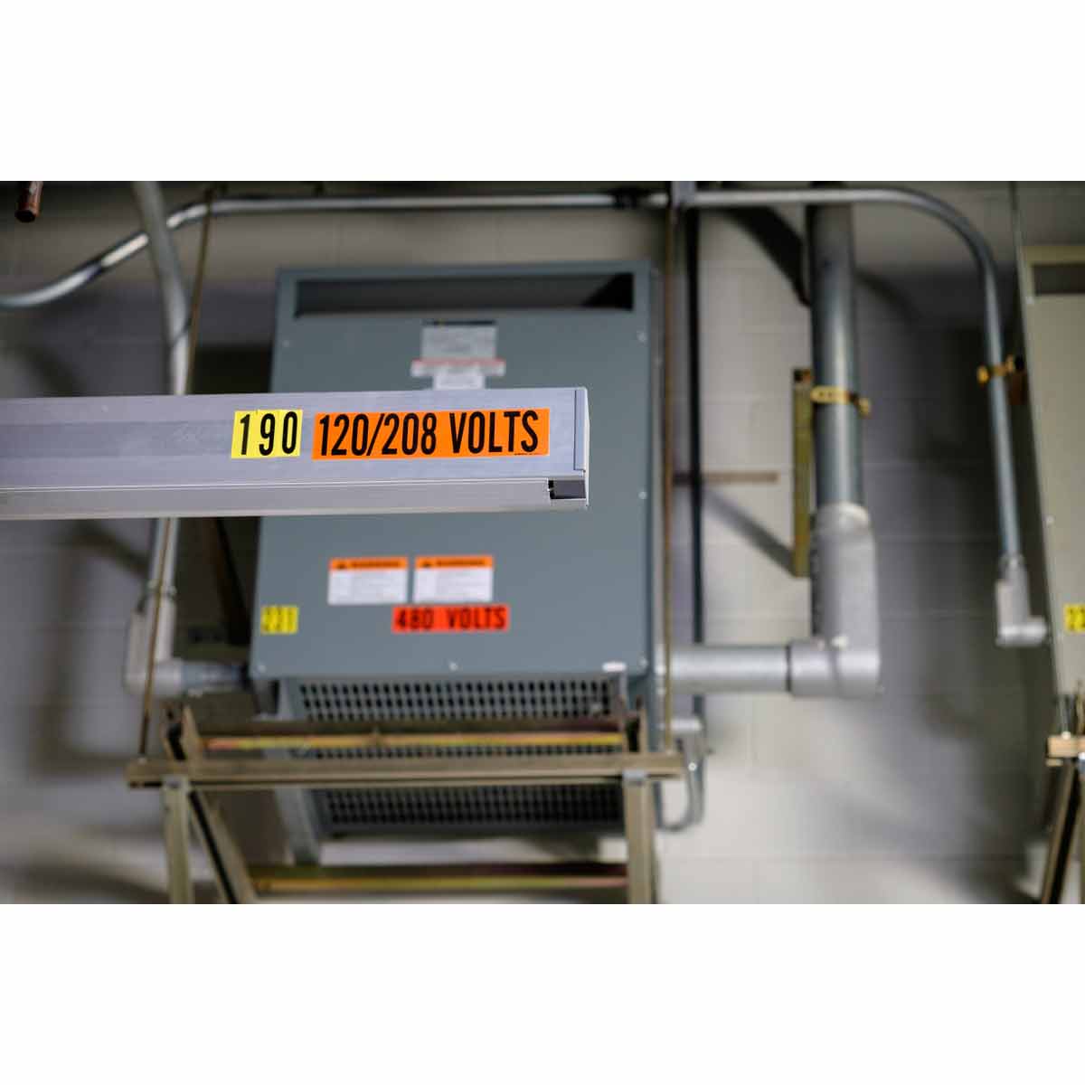 120 208 Volts Conduit and Voltage Labels - Brady Part: 44159 | Brady ...