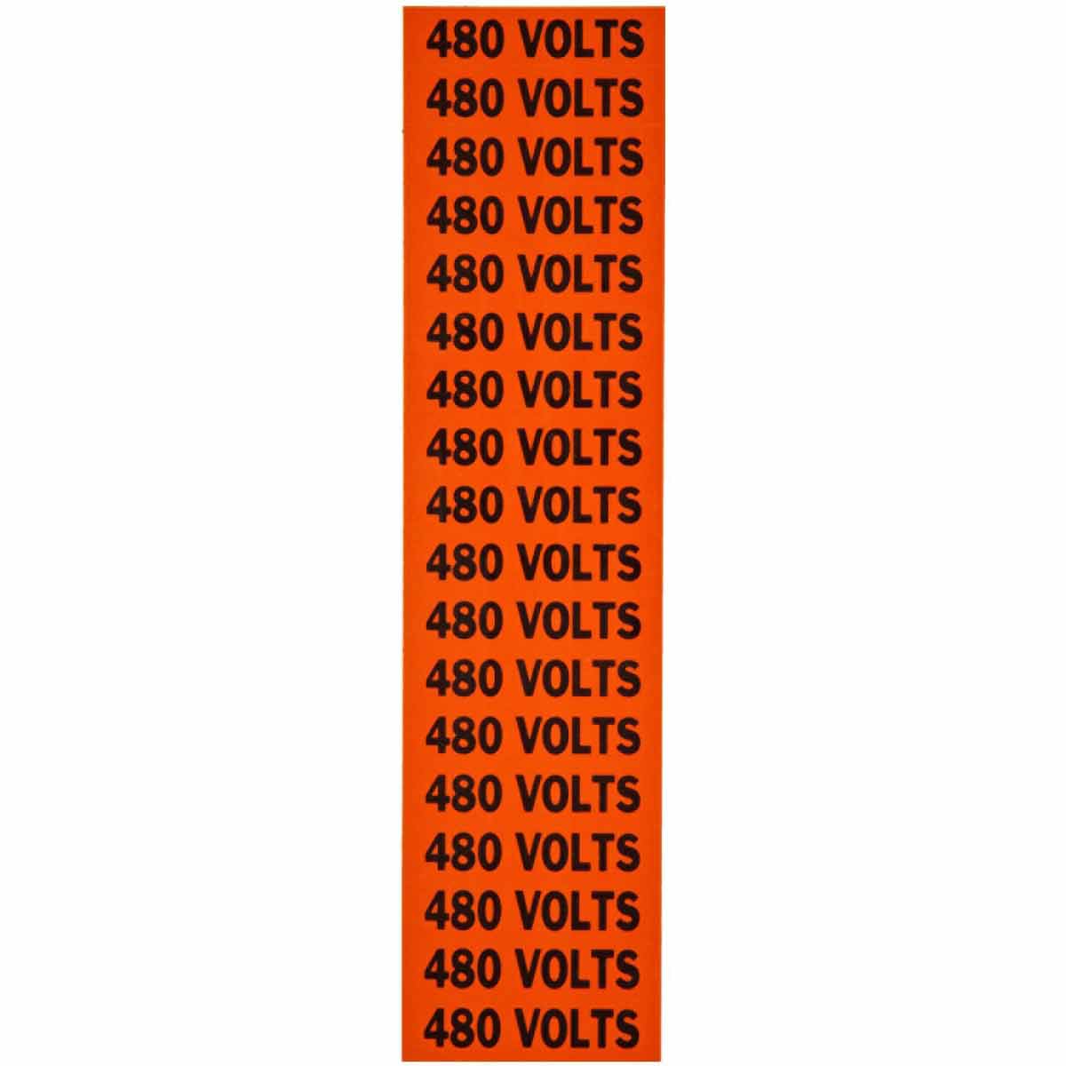 480 Volts Conduit and Voltage Labels - Brady Part: 44315 | Brady ...
