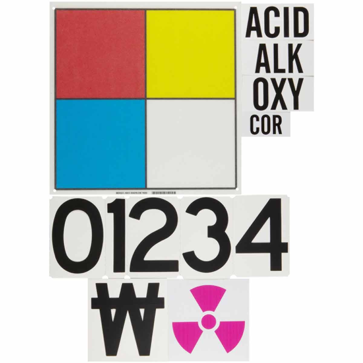 NFPA Placard System Kit - Brady Part: 50056 | Brady | BradyID.com